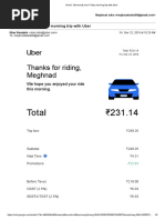 Uber Bill | PDF | Invoice | Payments