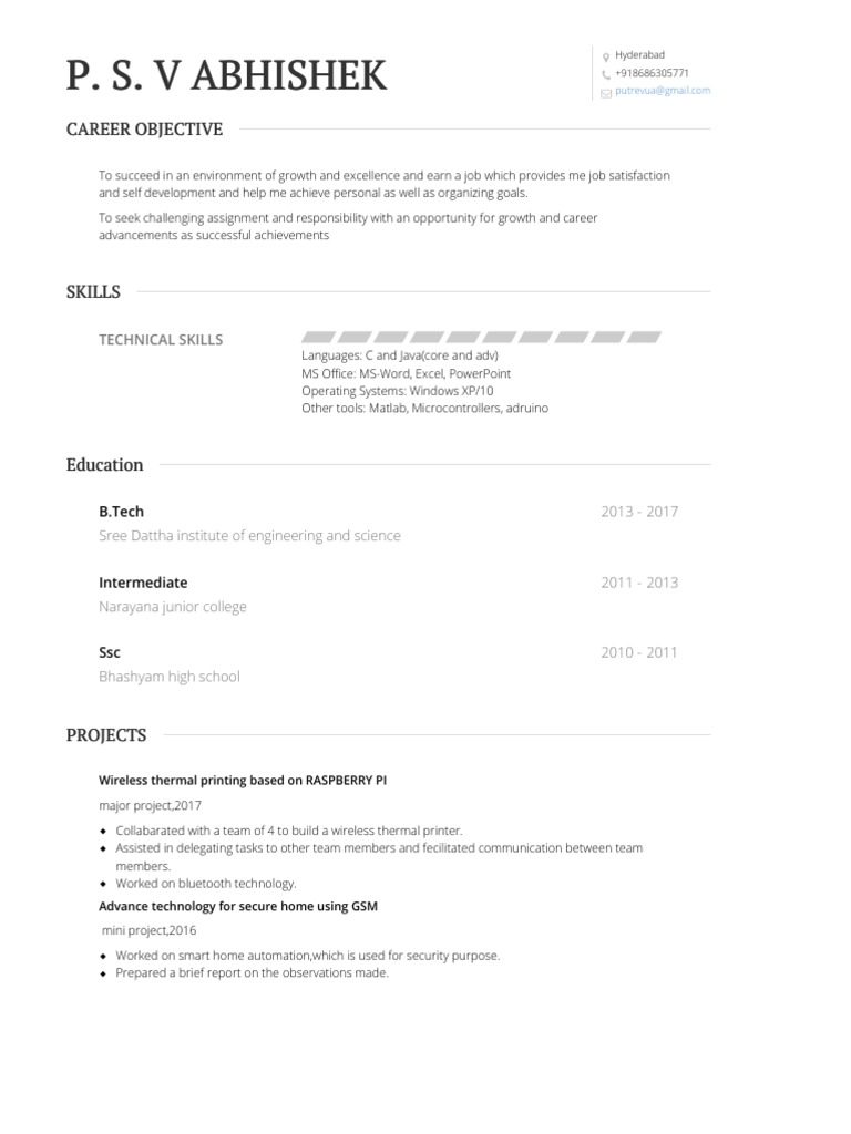 Abhishek Putrevu PDF | PDF | Computing | Computing And Information Technology