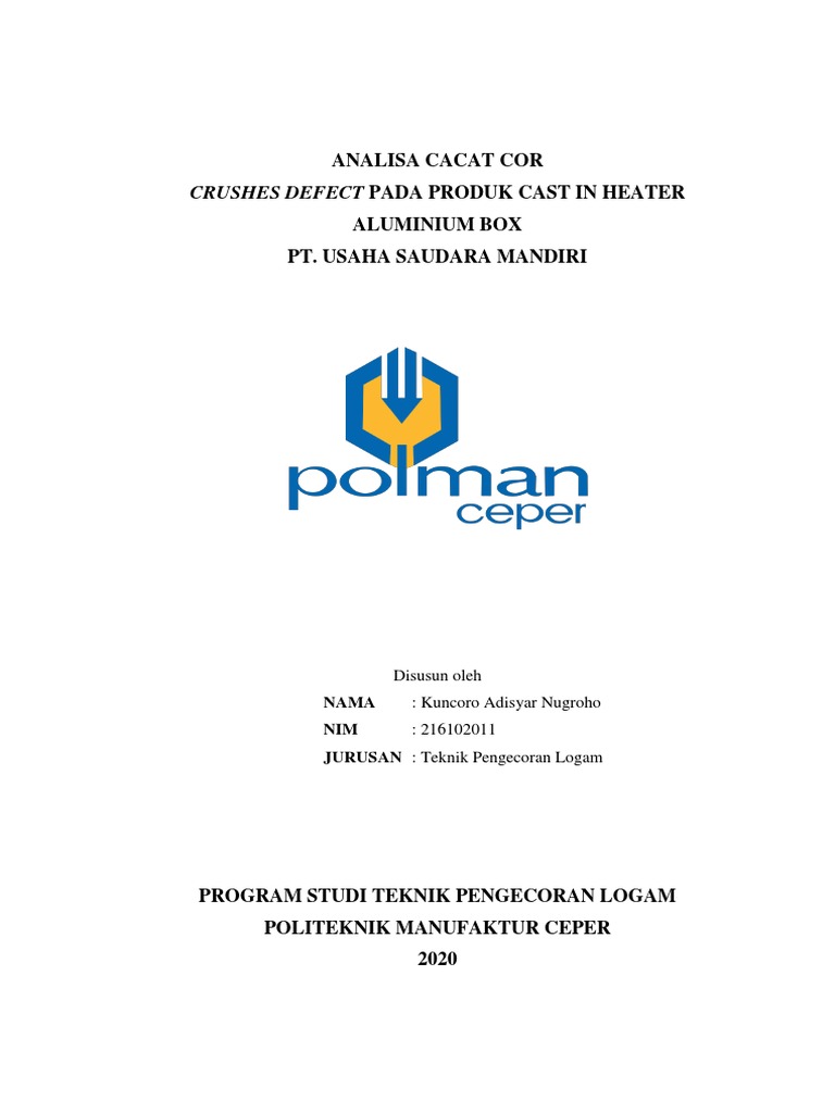 Analisa Cacat Cor | PDF