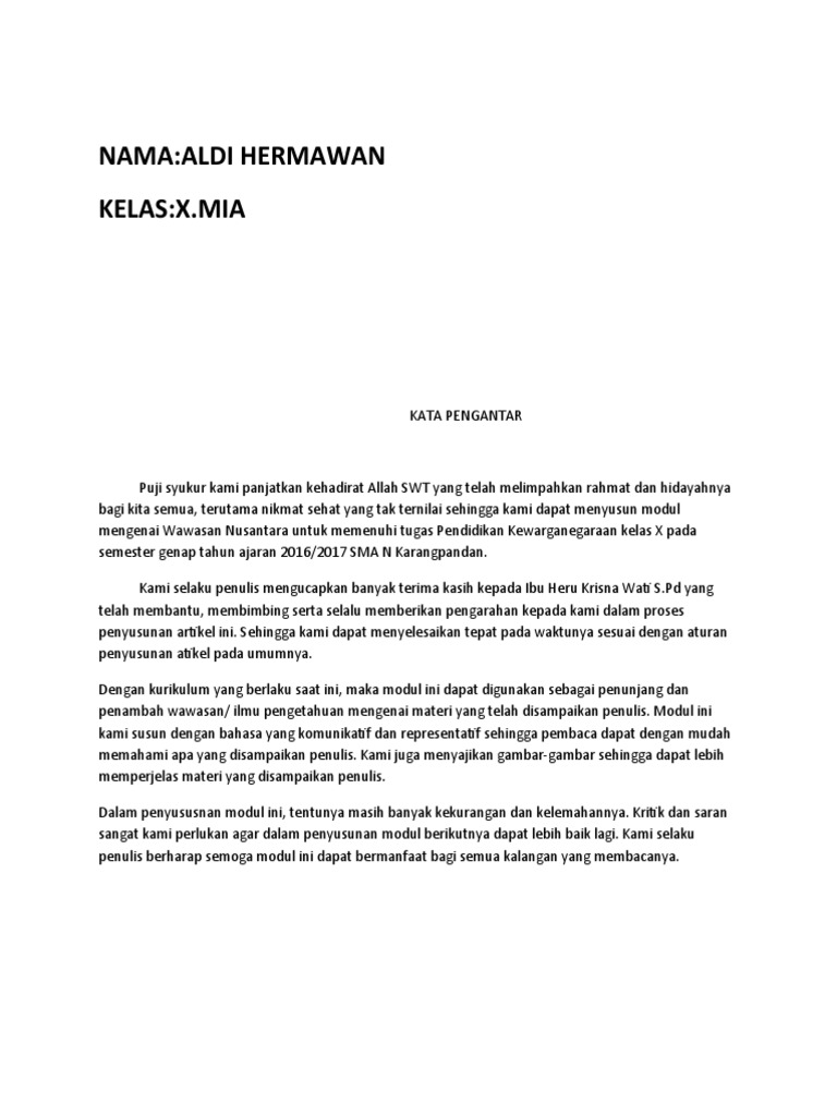 Wawasan Nusantara: Trigatra dan Pancagatra | PDF