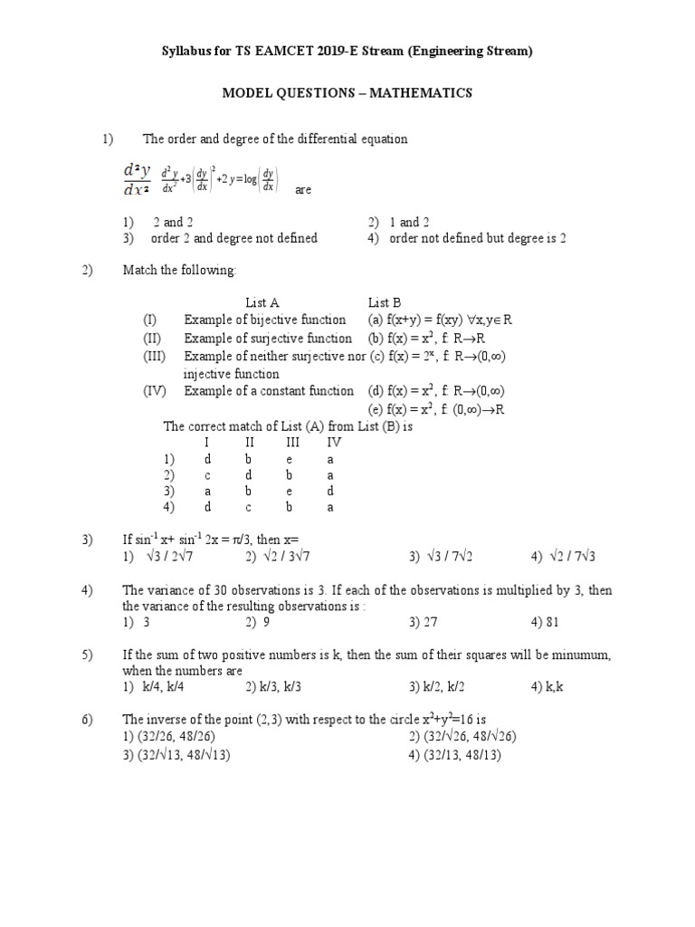 Maths Question PDF | PDF | Function (Mathematics) | Algebra