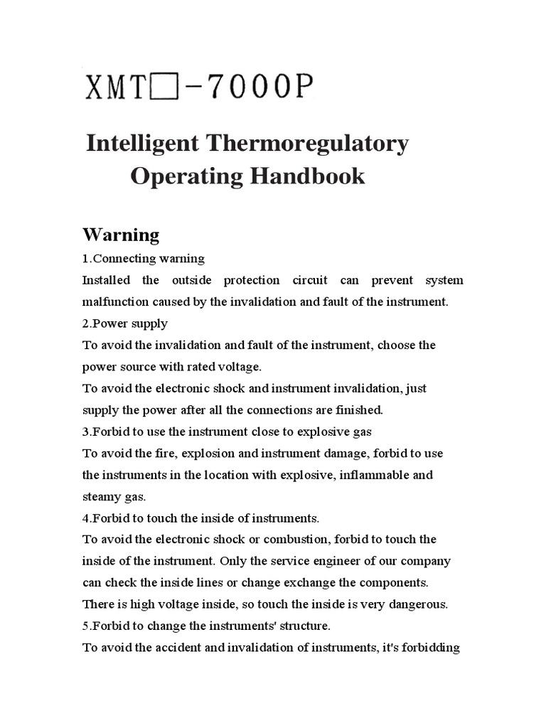 XMTG 7000 Programmer User Manual PDF | PDF