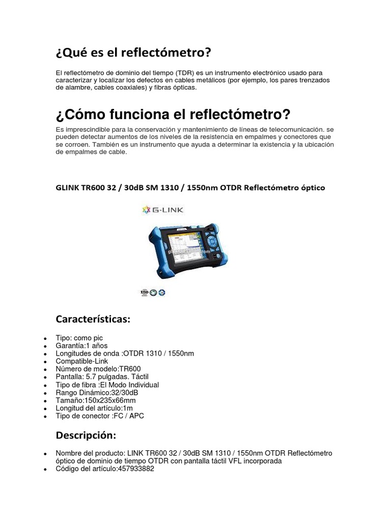 Reflectancia | PDF | Fibra óptica | Óptica