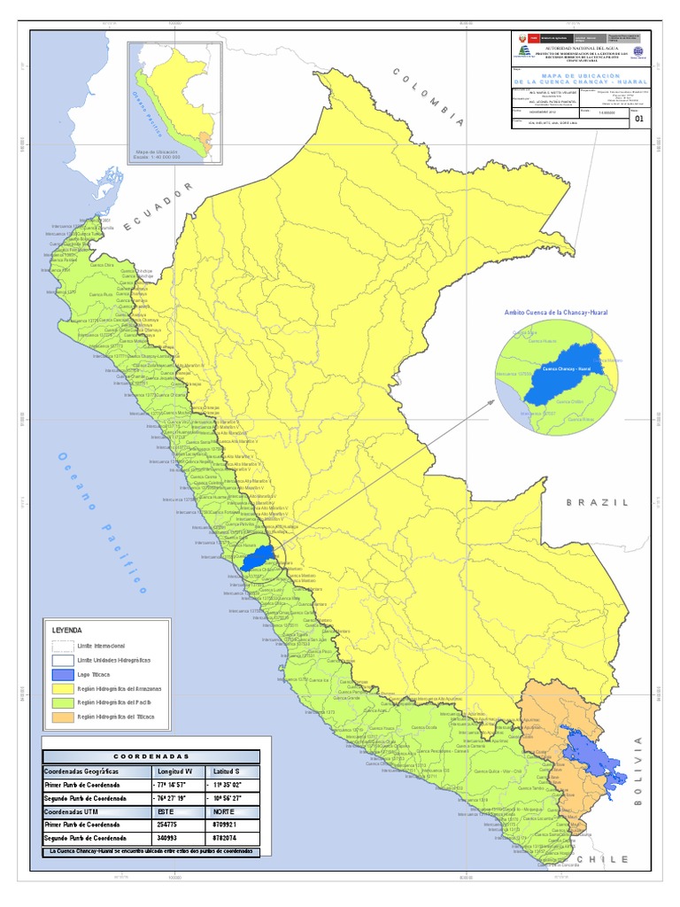 Mapa de la Cuenca Chancay-Huaral | PDF | Agua y el medio ambiente ...