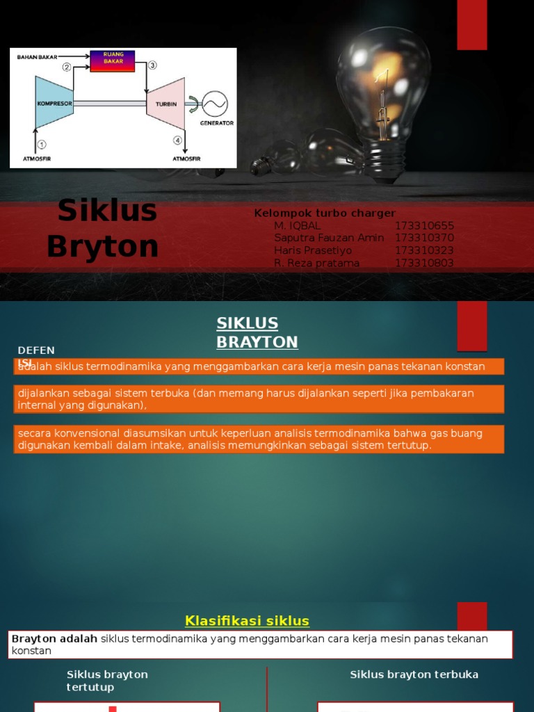Siklus Brayton | PDF | Metode & Bahan Ajar | Sains & Matematika
