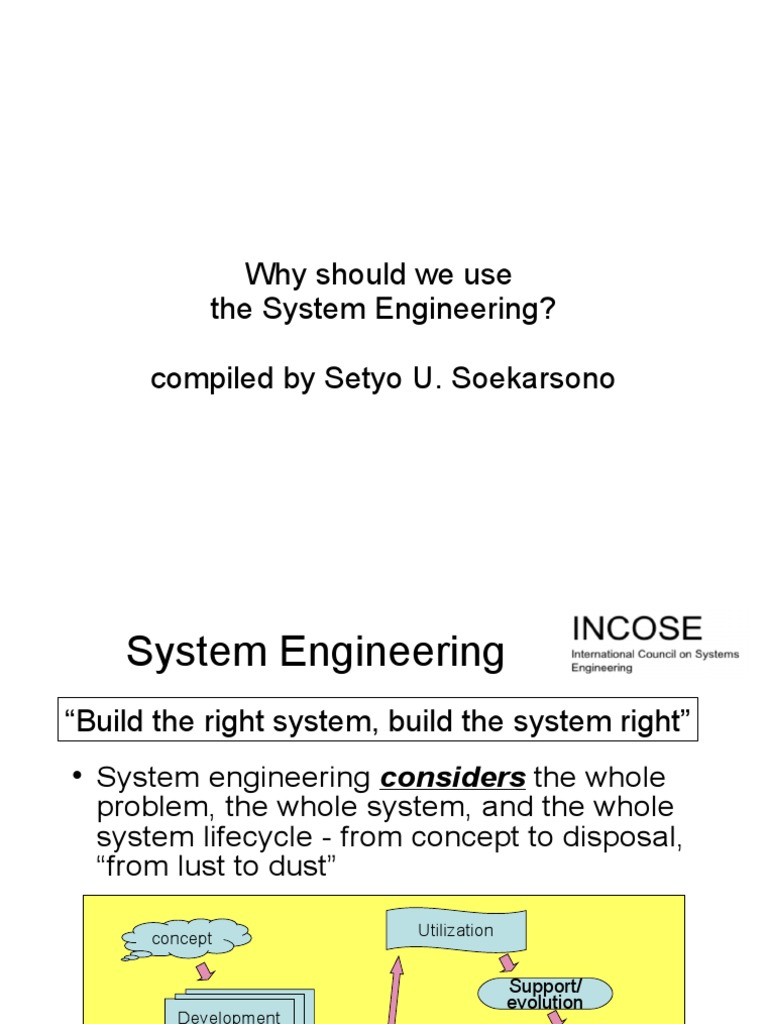 System Engineering - WHY2? - Setyo PDF | PDF | Systems Engineering ...