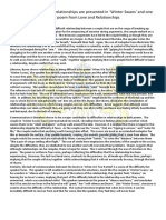 AQA Love and Relationships Poetry Guide | PDF | Poetry | Percy Bysshe ...