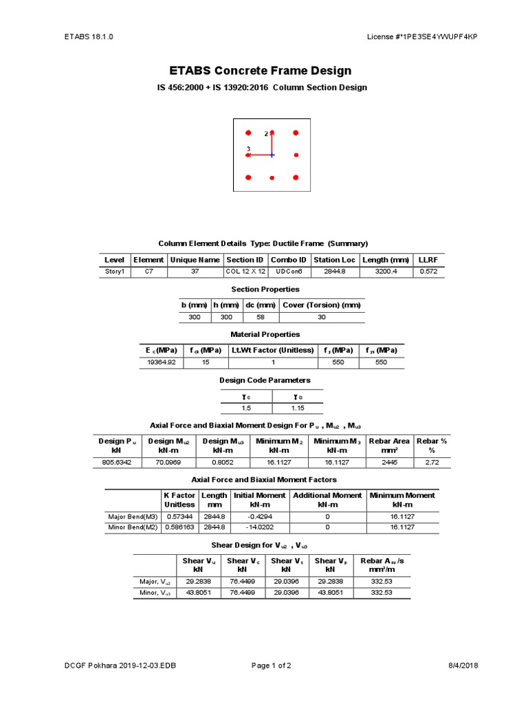 Etabs 18.1 PDF | PDF | Bending | Structural Engineering
