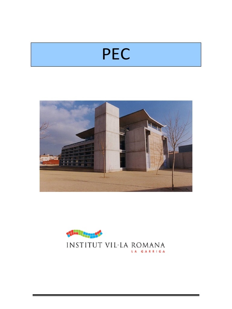 Projecte Educatiu de Centre | PDF