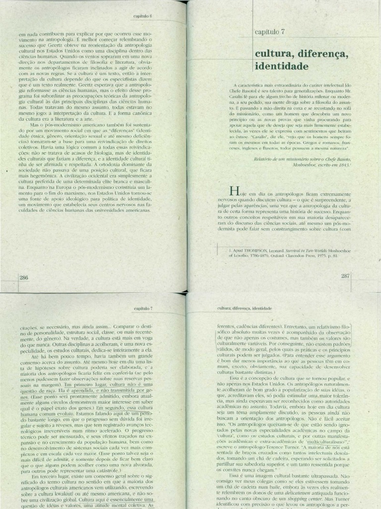 KUPER Adam Cultura A Visao Dos Antropolo | PDF | Antropologia | Os ...