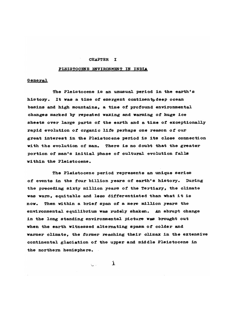 07 - Chapter 1 | PDF | Pleistocene | Ice Age