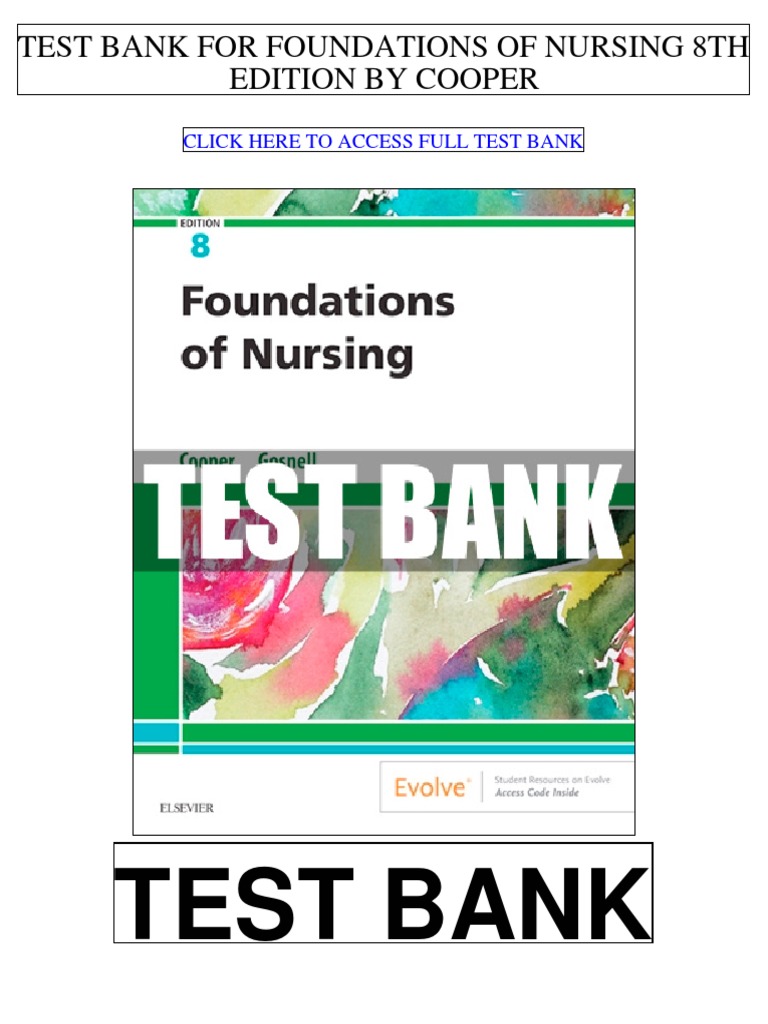 Foundations Nursing 8th Cooper Test Bank | PDF