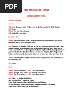 Catholic Mass Responses PDF | PDF | Mass (Liturgy) | God In Christianity