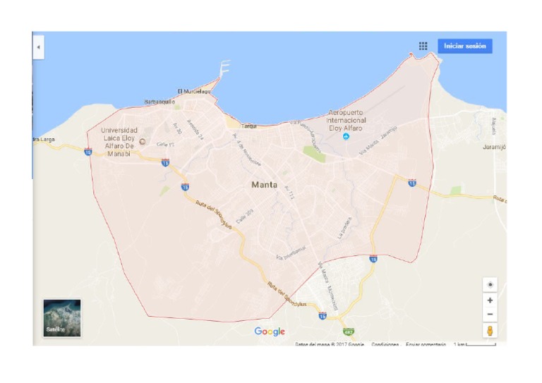 Mapa General de Manta - ECUADOR | PDF