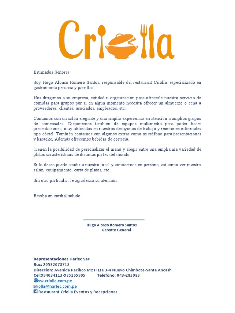 Carta de Invitacion A Empresas | PDF