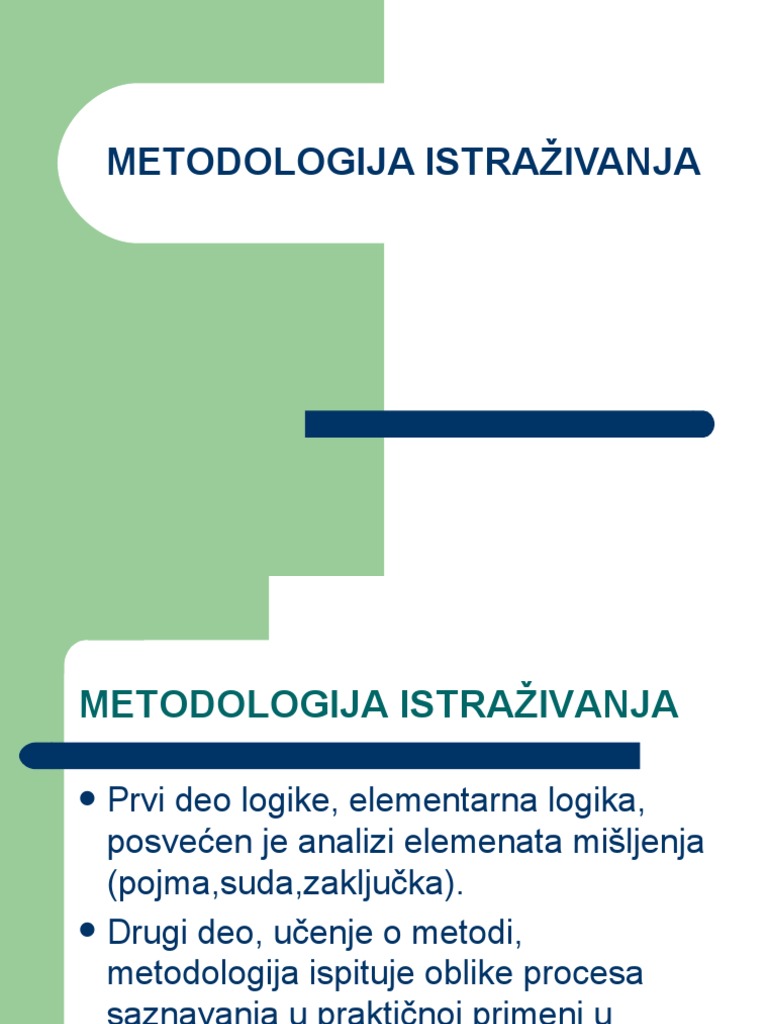Metodologija Istrazivanja Šta Je Jezik