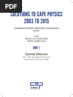 CAPE Pure Math Unit 1 SBA Sample | PDF | Area | Volume