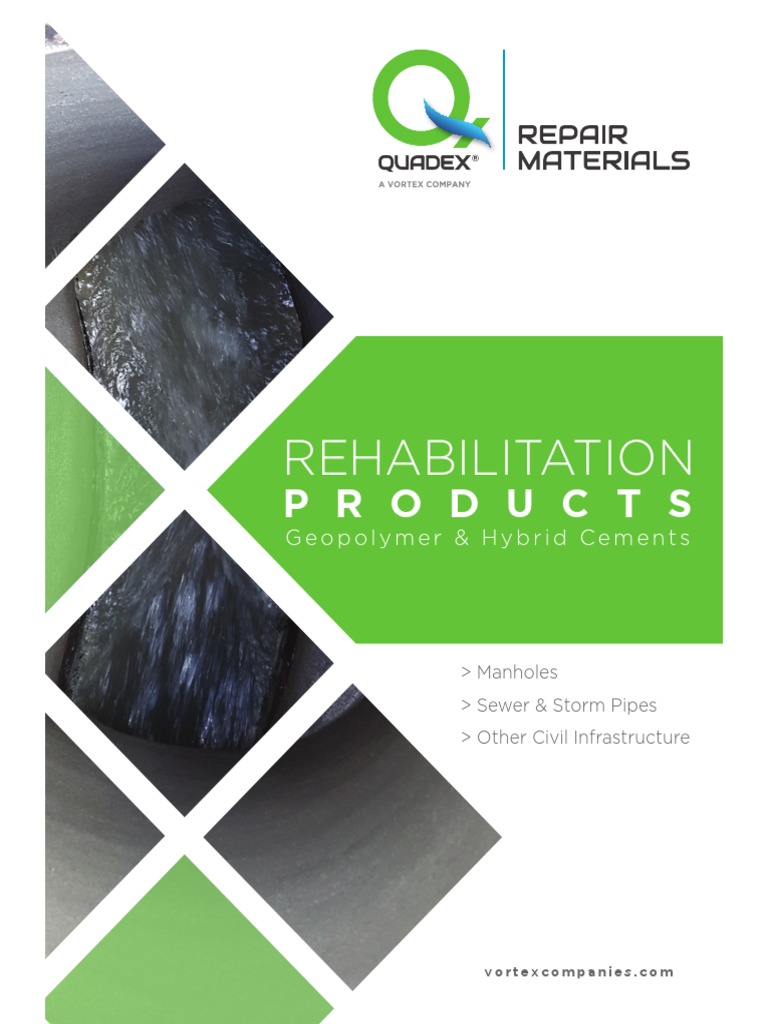 Quadex Rehabilitation Products | PDF | Concrete | Cement