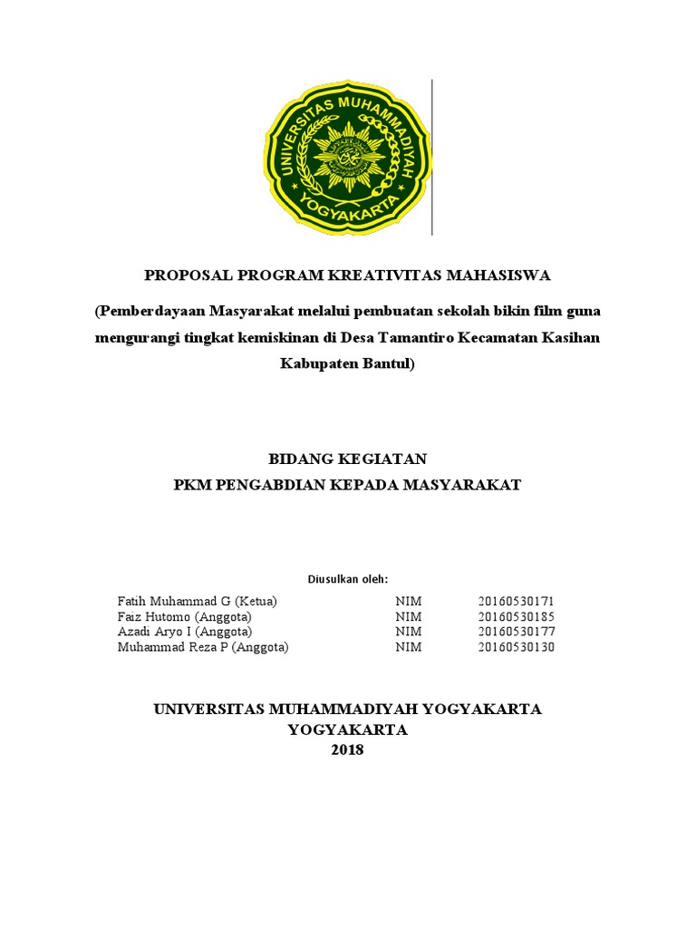 PKM M Form Proposal 1 | PDF