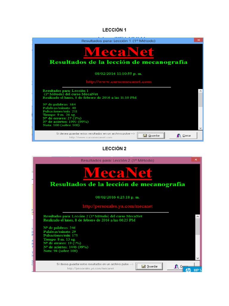 Pantallazos de Mecanet Sebastian Amaya | PDF