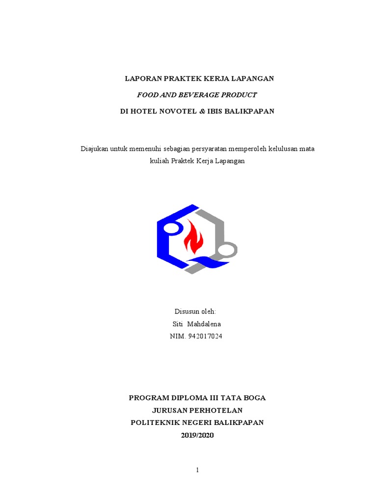 Contoh LAPORAN PKL DI HOTEL | PDF