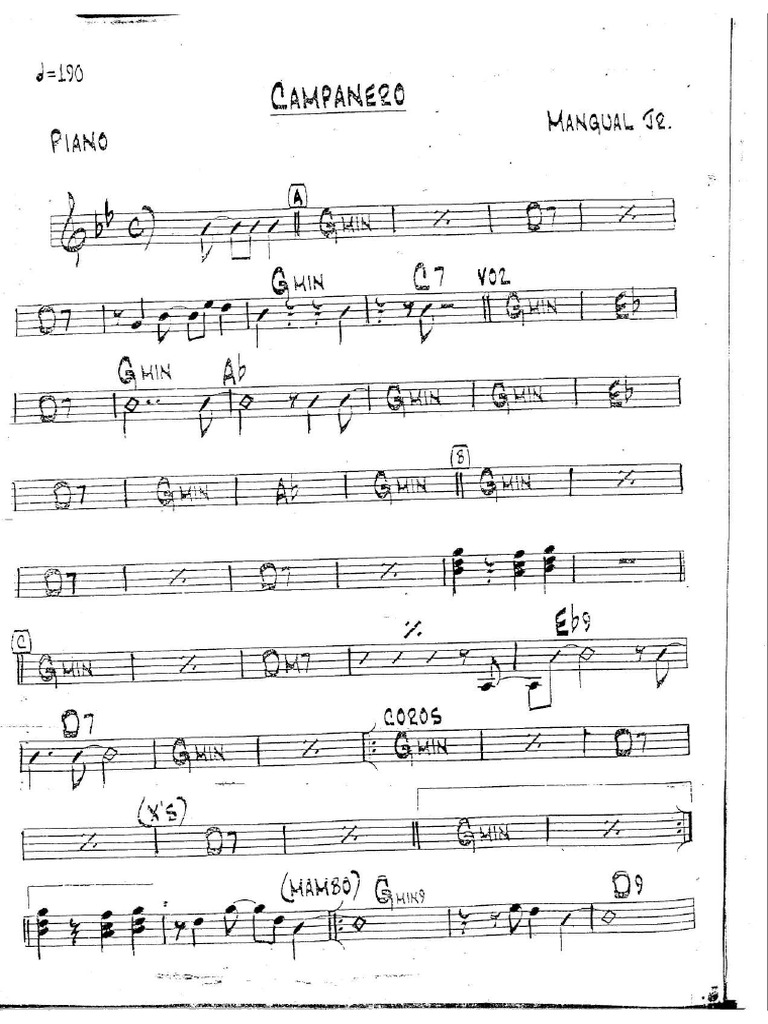 Campanero Jose Mangual JR - Partitura | PDF