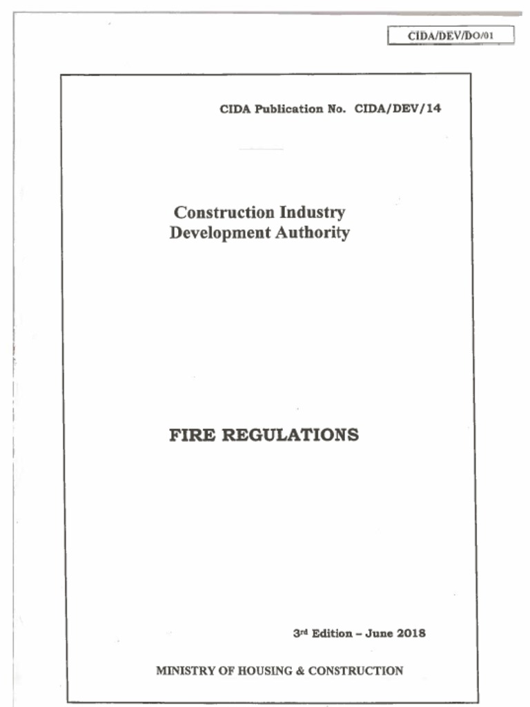 CIDA Fire Regulation | PDF