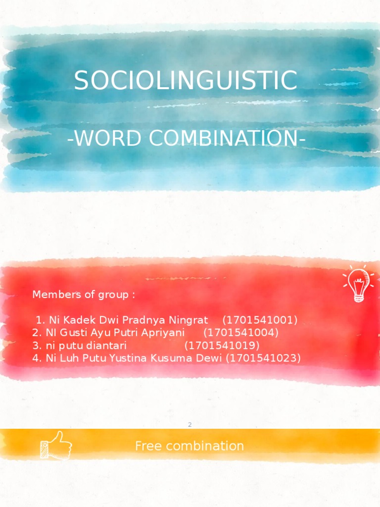 Word Combination | PDF | Word | Phrase