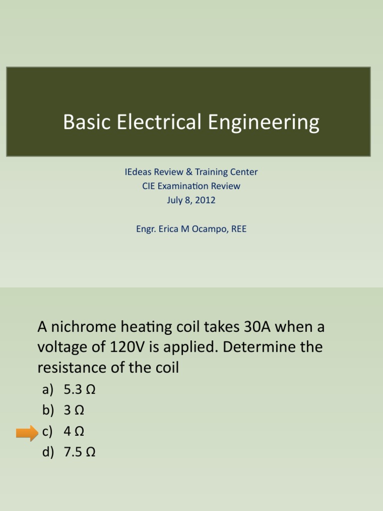 Basic EE | PDF | Resistor | Electrical Resistance And Conductance