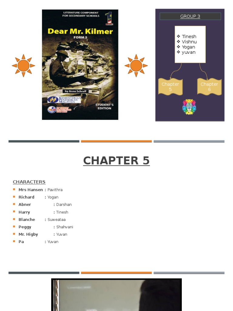 Dear MR - Kilmer (Chapter 5 and 6) | PDF | Poetry | General Fiction