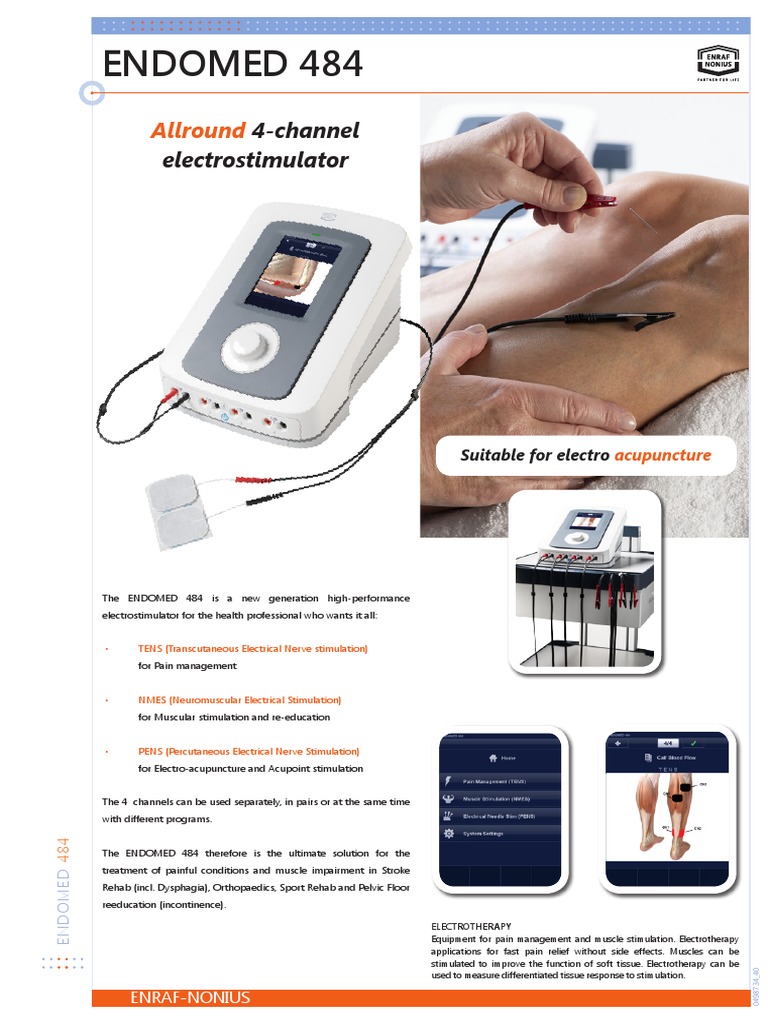 Enraf-Nonius Endomed 484 EN PDF | PDF | Pain | Clinical Medicine