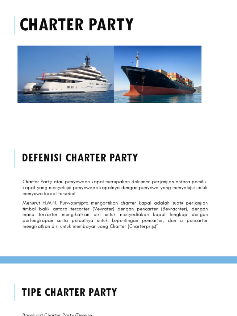 Charter Party | PDF