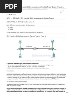 CCNA 1 - ITN Final PT Skills Assessment ID111 | PDF | Computer Network | Ip Address