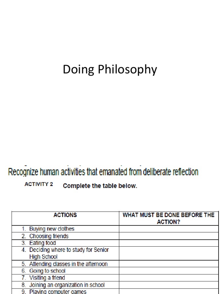 Doing Philosophy | Download Free PDF | Holism | Question