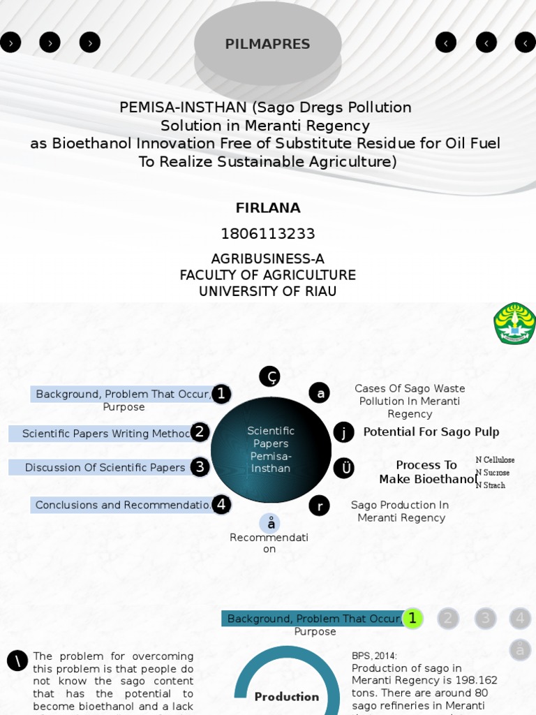 Materi Presentasi KTI Pilmapres | PDF | Pulp (Paper) | Natural Environment