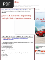 Automotive Mechanic Interview Questions and Answers | PDF | Diesel ...