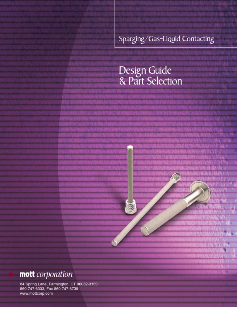 Sparger Design Guide | Gases | Pressure
