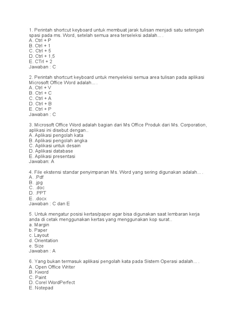 Contoh Soal Kkpi Rina | PDF