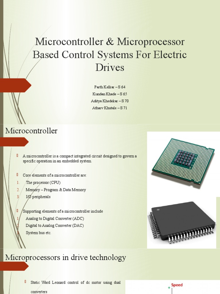 Edc PPT | Download Free PDF | Electric Motor | Microcontroller
