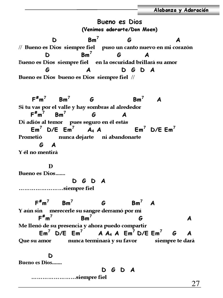 Bueno Es Dios | PDF | Religión y creencia