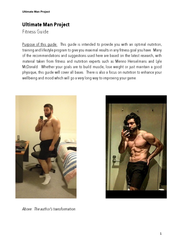 Ultimate Man Project Fitness Guide 1 2 | PDF | Whole Grain | Cereals