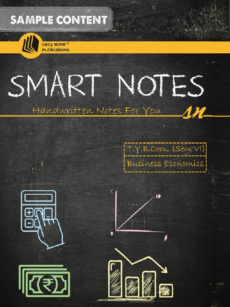 Tybcom Sem 6 Business Economics Smart Notes Mumbai University PDF | PDF ...
