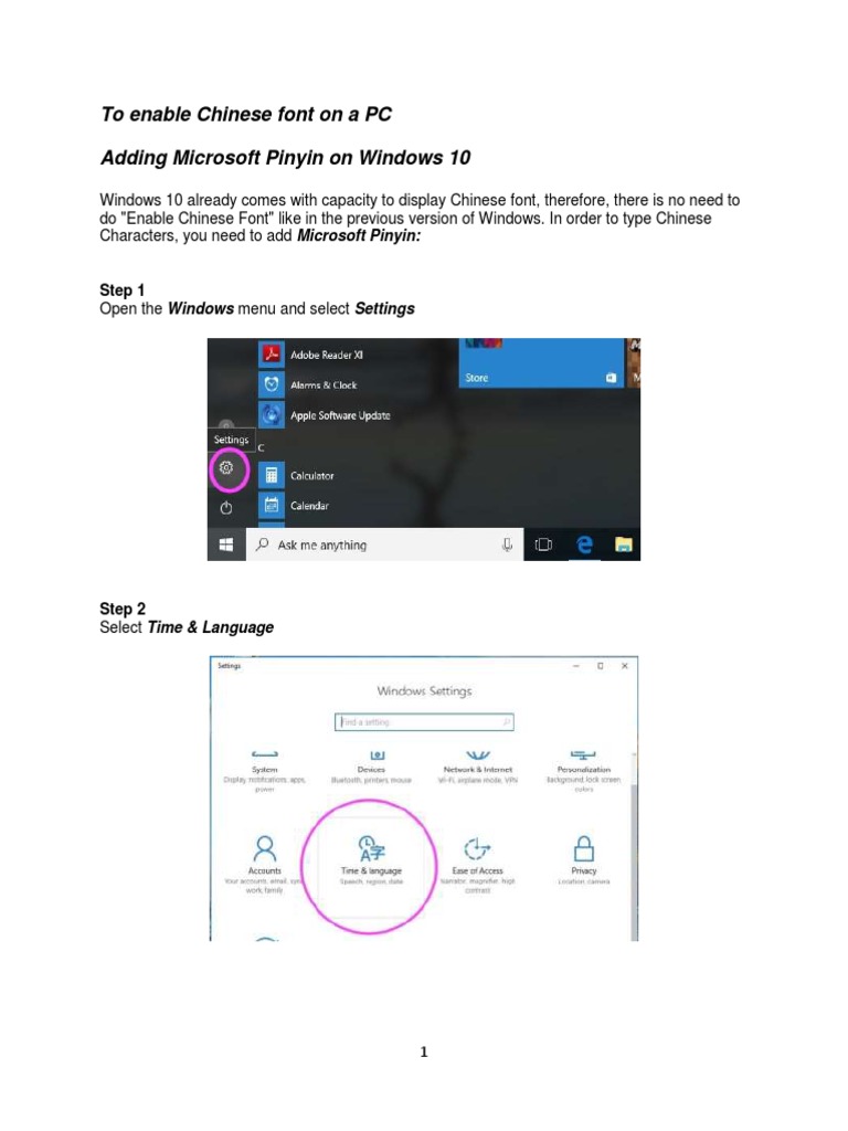 Enable Chinese Typing on Windows | PDF | Pinyin | Computer Keyboard
