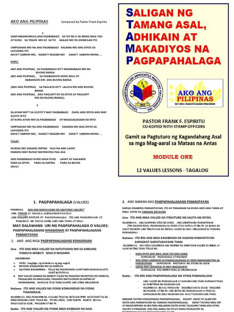 EBNHS SCHOOL VALUES 1 FINAL EDITION 1 Forediting PDF | PDF