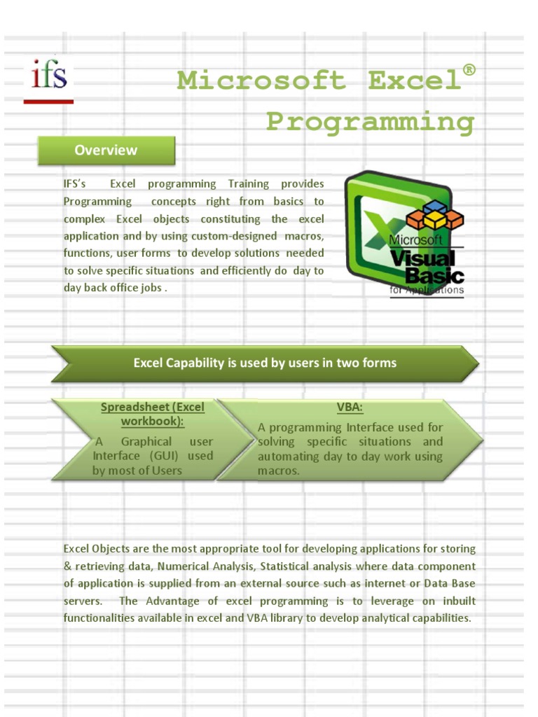 Microsoft Excel Programming Company - herekfile