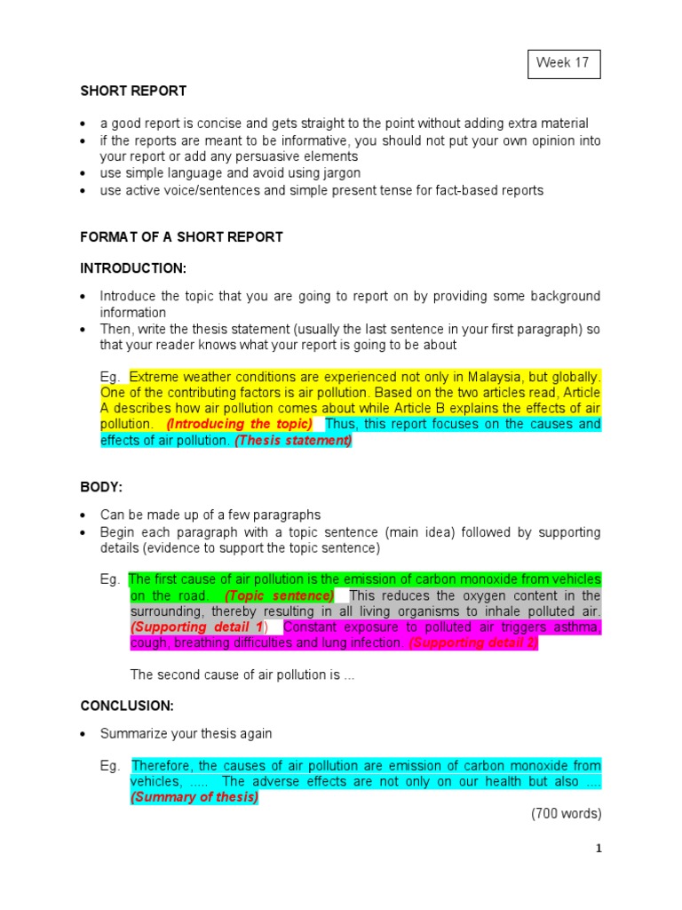 WK 17 Short Report MSG Speeches | PDF | Air Pollution | Communication
