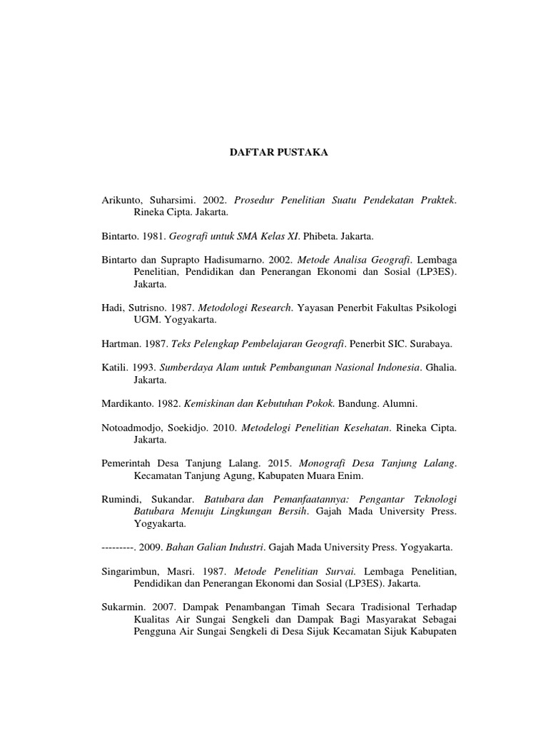 Daftar Pustaka | PDF