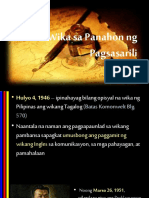 Panahon NG Pagsasarili | PDF