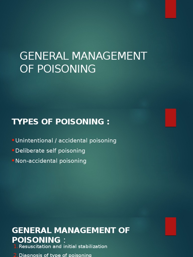 Guidelines for Poisoning Management | PDF | Hypothermia | Medical ...