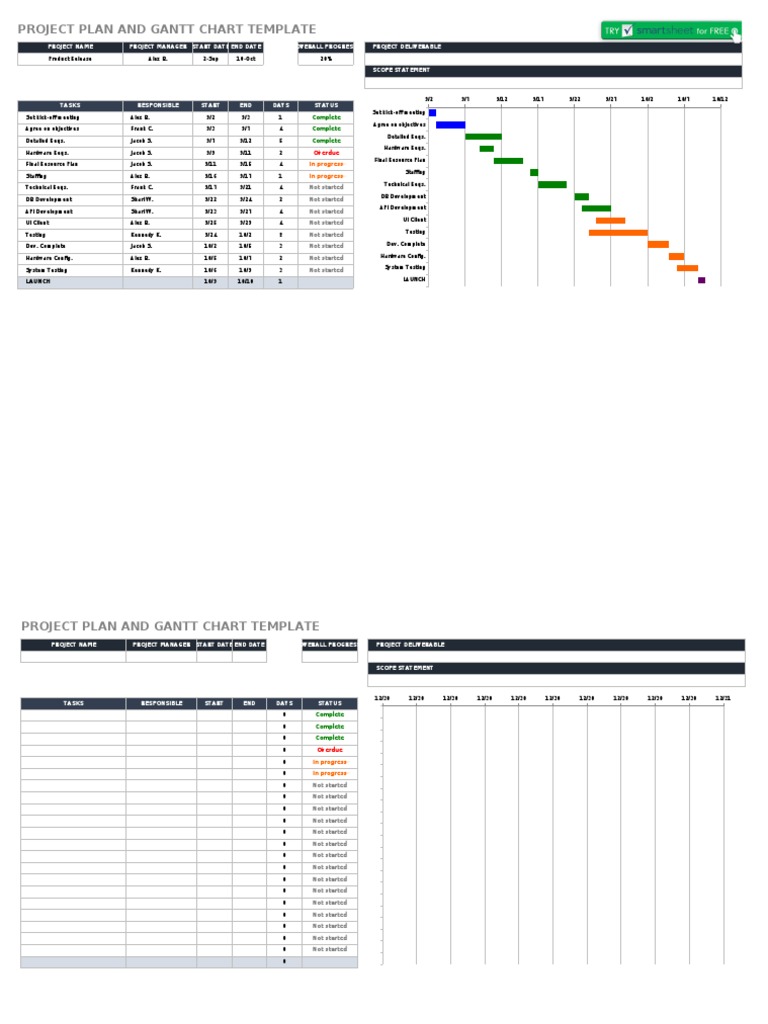 IC Project Plan and Gantt Chart 9266 | PDF | Information Technology | Computing
